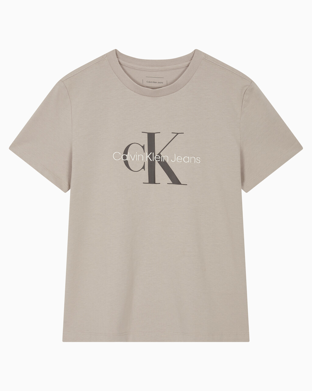 여성 히어로 모노로고 크루넥 반팔 티셔츠 | brown | Calvin Klein Korea