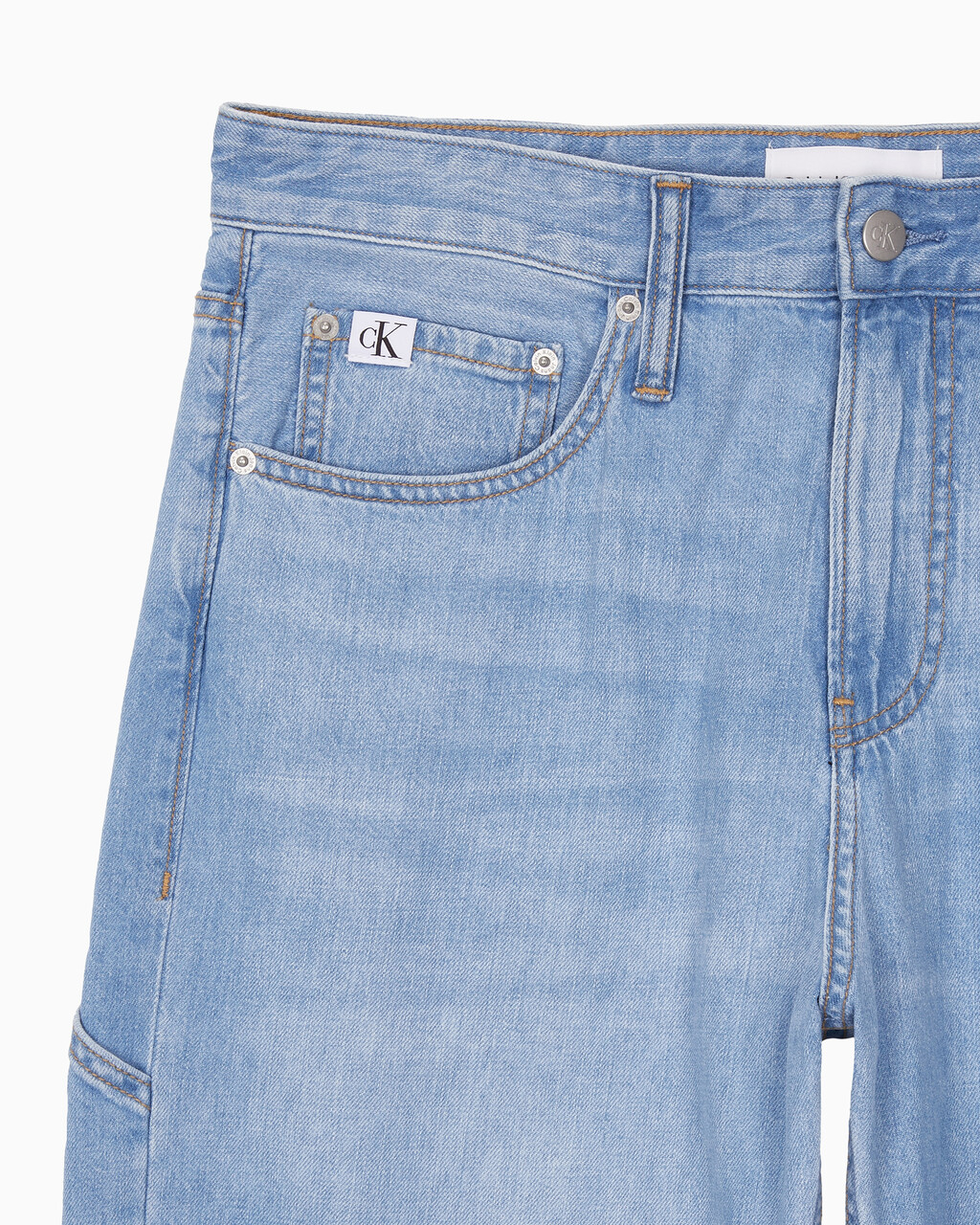 남성 90's 스트레이트핏 라이트블루 린넨 데님 | blue | Calvin Klein Korea