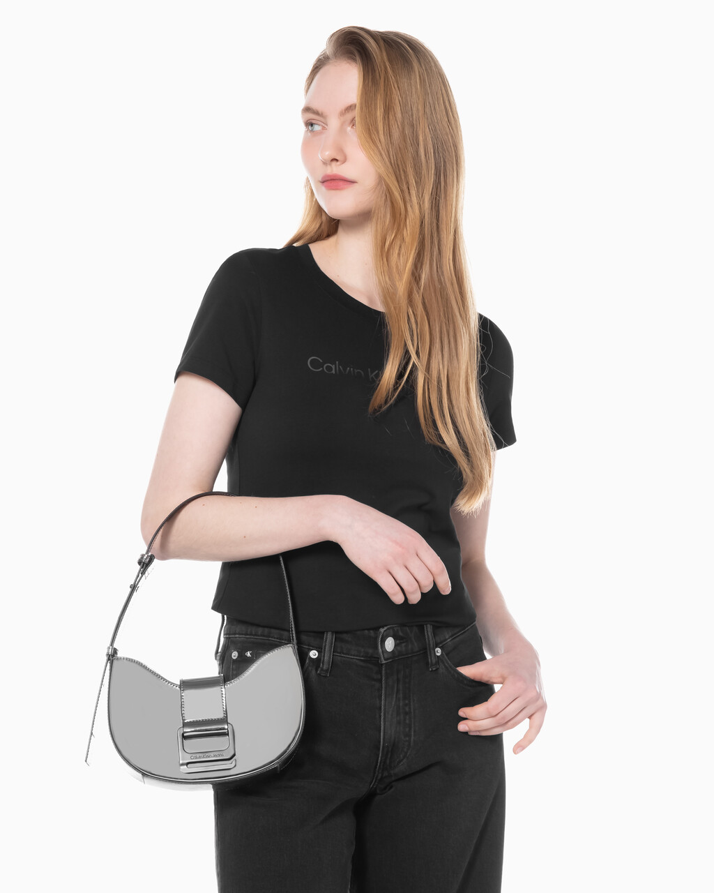 여성 CKJ 오프 듀티 홀리데이 라운드 숄더백 | grey | Calvin Klein Korea