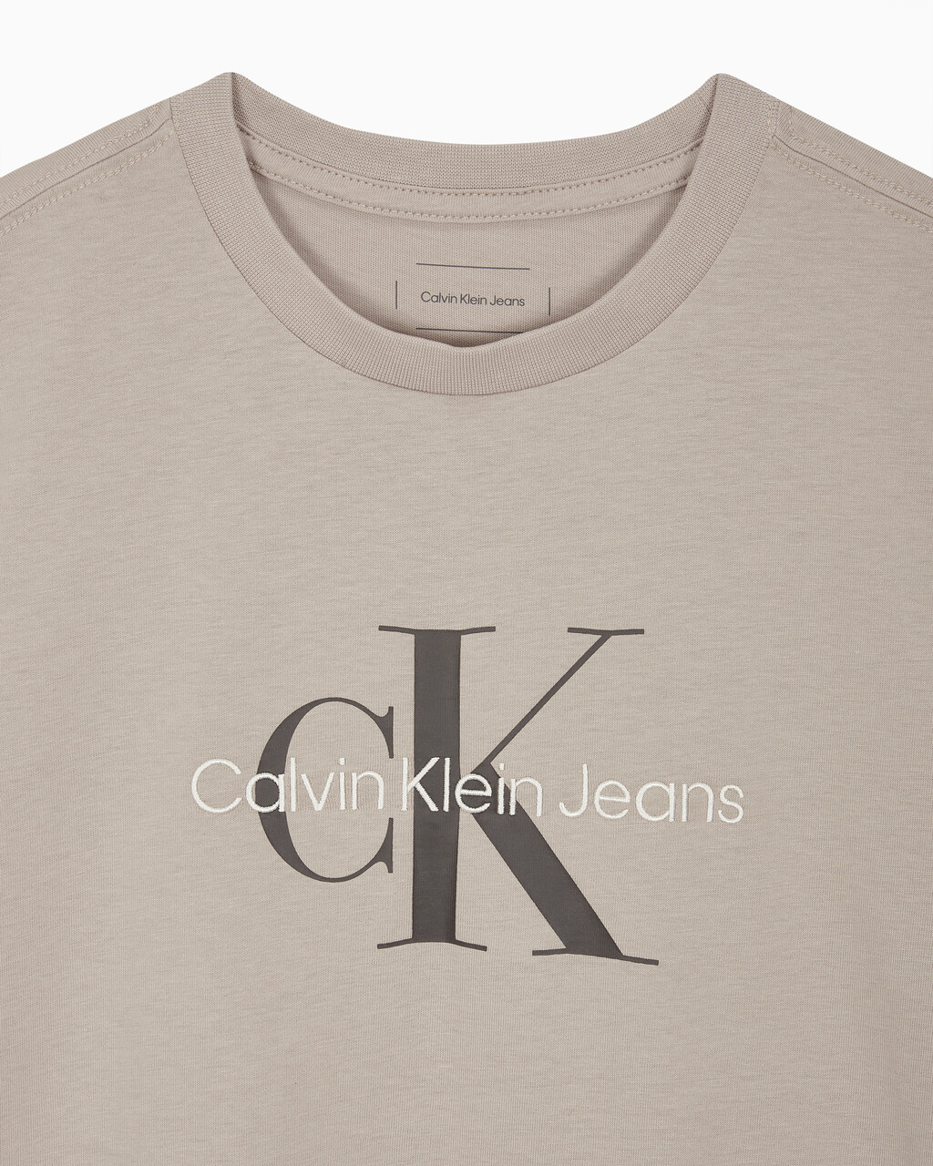 여성 히어로 모노로고 크루넥 반팔 티셔츠 | brown | Calvin Klein Korea