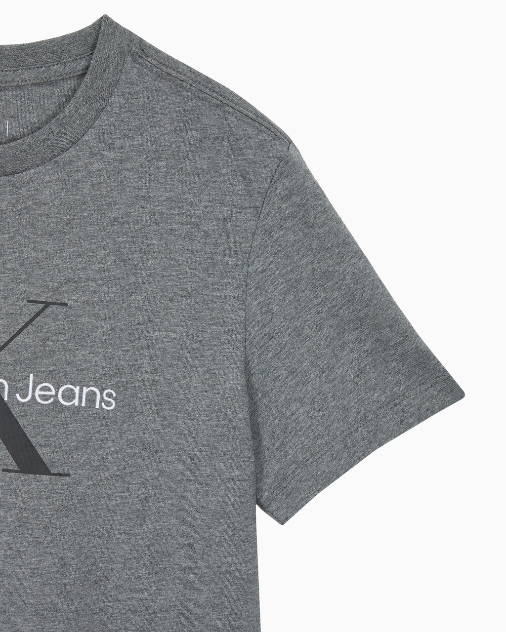 여성 히어로 모노로고 크루넥 반팔 티셔츠 | grey | Calvin Klein Korea