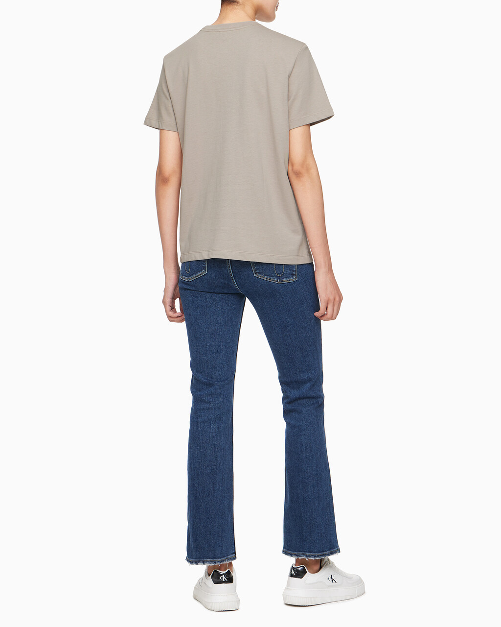 여성 히어로 모노로고 크루넥 반팔 티셔츠 | brown | Calvin Klein Korea