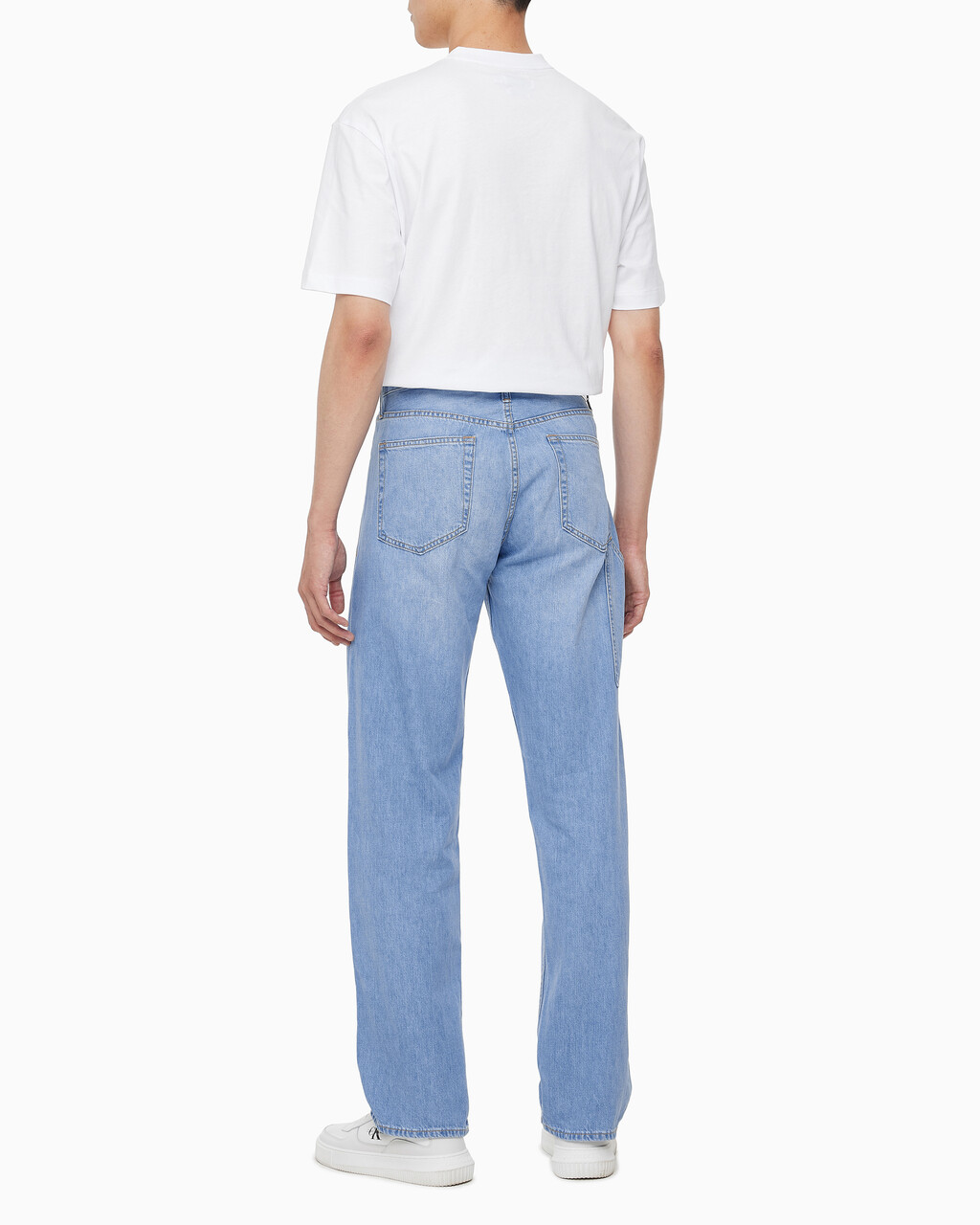 남성 90's 스트레이트핏 라이트블루 린넨 데님 | blue | Calvin Klein Korea